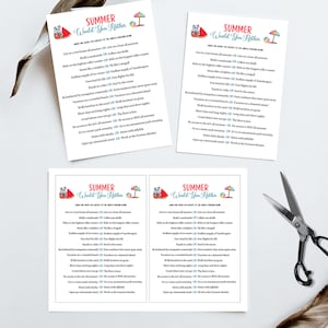 Summer Would You Rather Game Printable, Summer Camp Activity, Beach ...