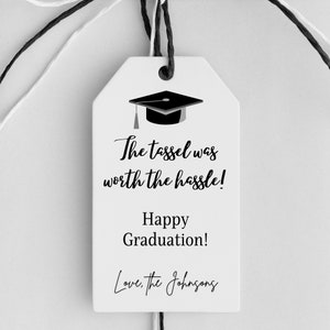 Custom Graduation Gift Tags, Personalized Happy Graduation Tags ...