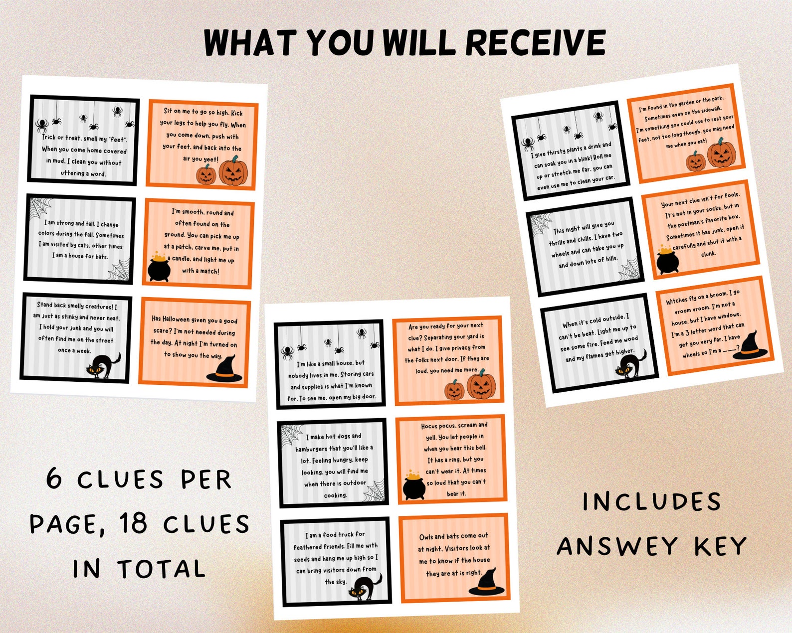 Outdoor Halloween Scavenger Hunt for Kids Halloween Treasure - Etsy