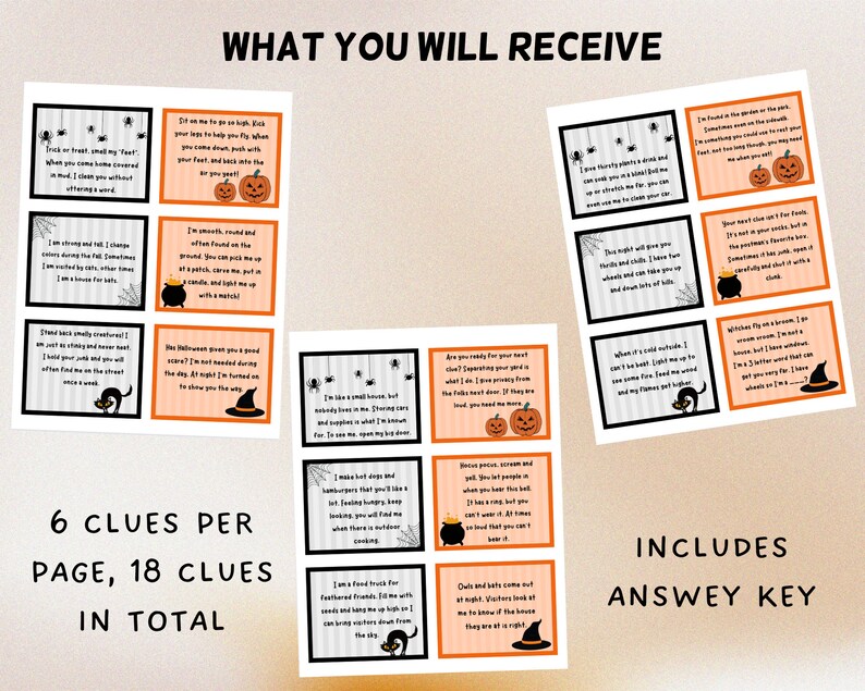 Outdoor Halloween Scavenger Hunt for Kids Halloween Treasure - Etsy