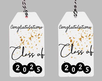 Printable Graduation Gift Tag, Graduation Tag, Class of 2024 Grad Tags ...