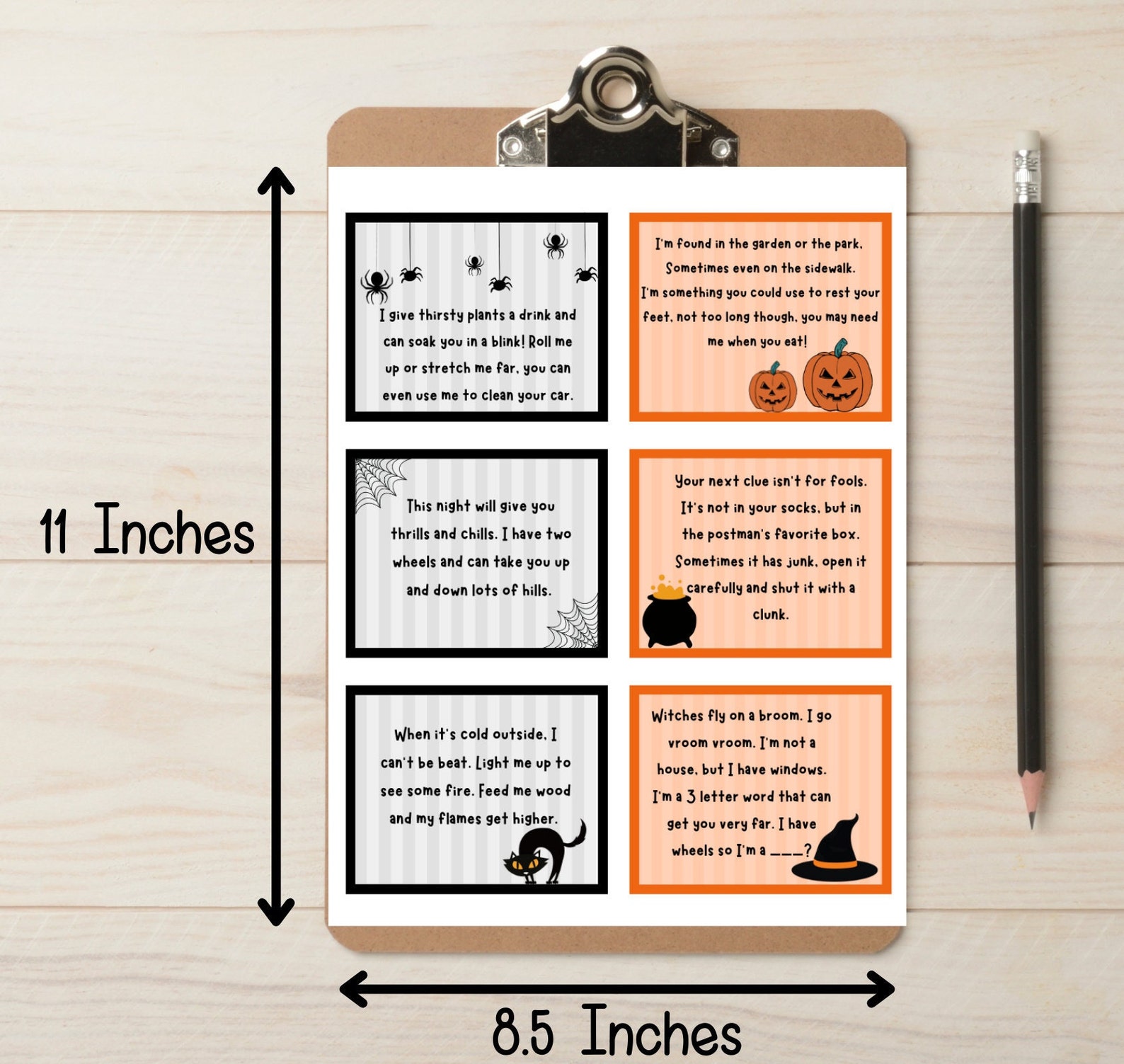 Outdoor Halloween Scavenger Hunt for Kids Halloween Treasure - Etsy