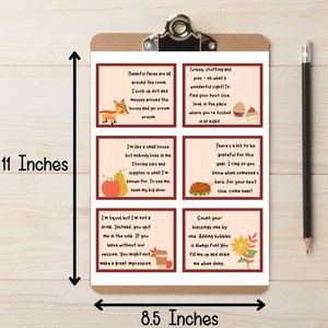 Thanksgiving Scavenger Hunt for Kids Thanksgiving Treasure - Etsy