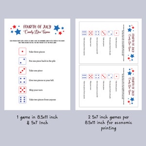 4th of July Party Games Printable, Independence Day Patriotic American ...