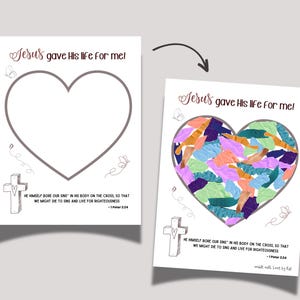 Easter Paper Craft Printable, DIY Keepsake Christian Art for Kids ...