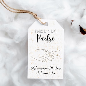 Spanish Happy Fathers Day Gift Favor Tag, Feliz Día Del Padre Tags ...