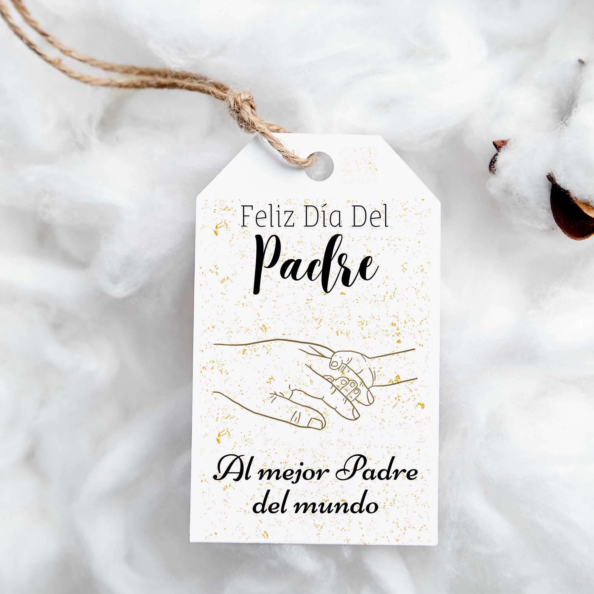Spanish Happy Fathers Day Gift Favor Tag, Feliz Día Del Padre Tags ...