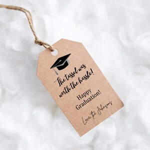 Custom Graduation Gift Tags, Personalized Happy Graduation Tags ...