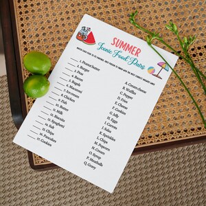 Summer Riddles Game Printable, Pool Party Games, Summer Camp Activity ...
