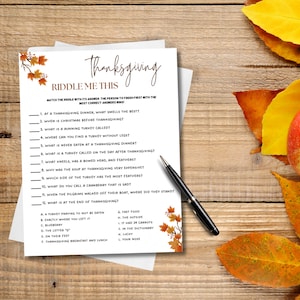 Thanksgiving Games Bundle Printable, Fall Holiday Games Bundle, Fun ...