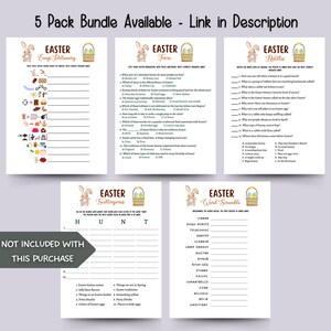 Easter Scattergories Game Printable, Easter Party Game, Easter Activity ...