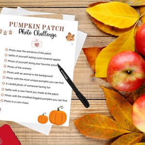 Pumpkin Patch Scavenger Hunt Printable Fall Neighborhood - Etsy
