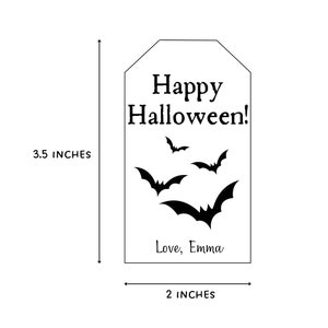 Halloween Gift Tag Printable Template, Editable Halloween Party Favor ...