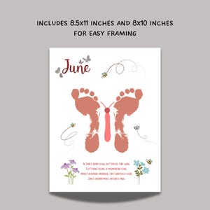 June Handprint Footprint Crafts Printable, DIY Art Kids Preschool ...