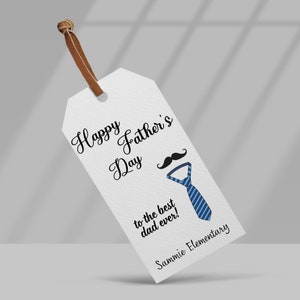 Happy Father's Day Custom Gift Tags Printable, Worlds Greatest Dad ...