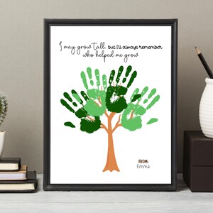 Teacher Appreciation Handprint Craft Kids Printable, DIY End of Year ...