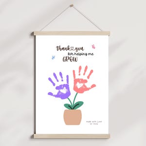 Teacher Appreciation Handprint Craft Kids Printable, DIY End of Year ...