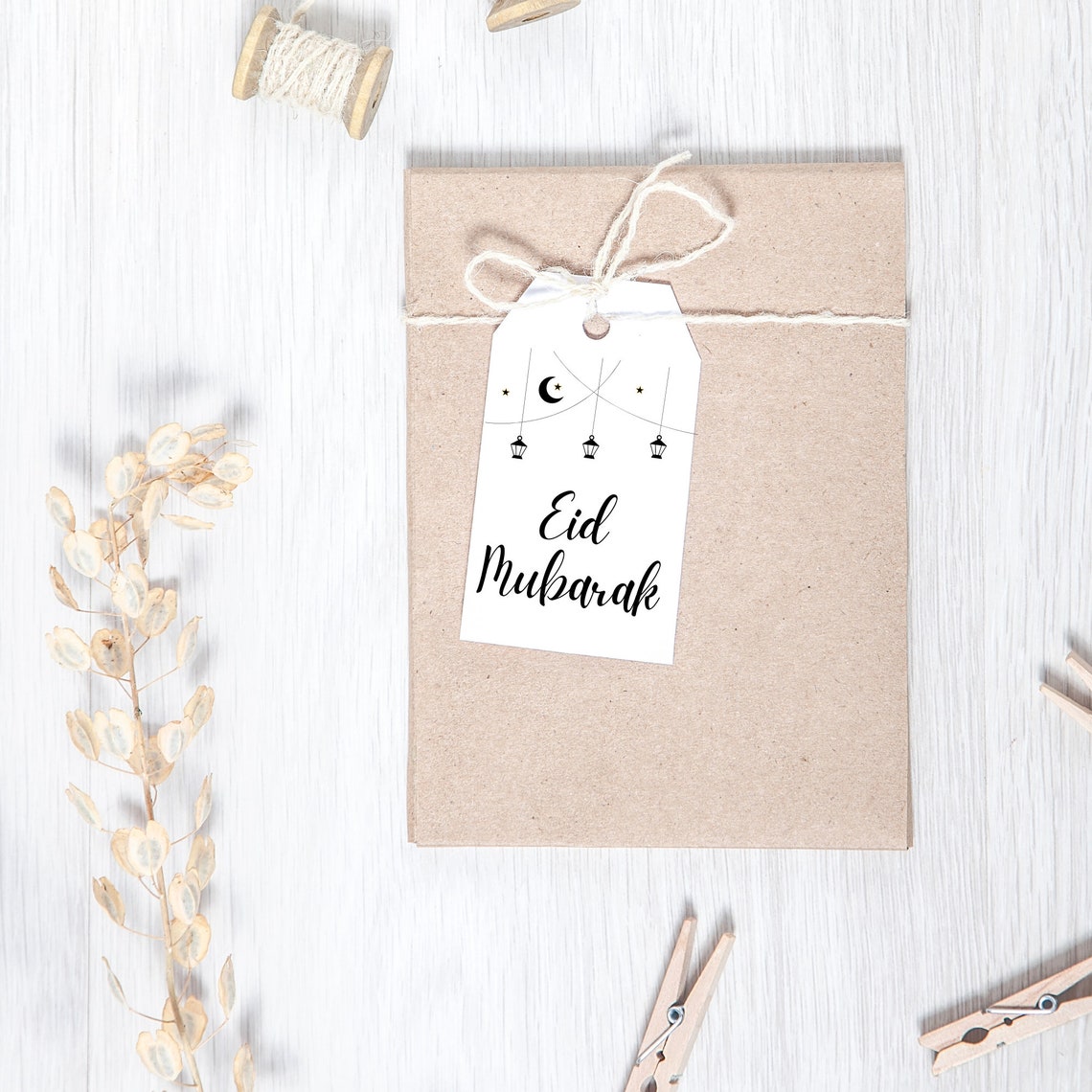Eid Mubarak Gift Tags Printable Gift Tag Eid Decoration | Etsy