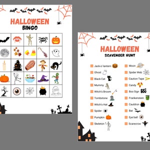 Halloween Games Bundle Kids Printable Halloween Party Games - Etsy