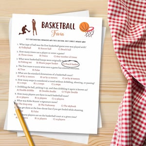 Basketball Trivia Game Printable, Basketball Tailgate Party Game ...