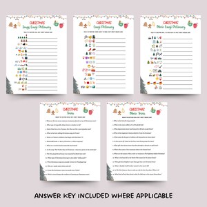 Christmas Game Bundle Printable, Family Christmas Games, Office Party ...