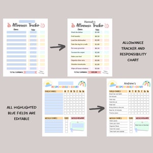 Editable Summer Planner Bundle Printable, Summer Chore Chart for Kids ...