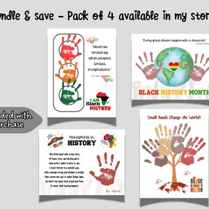 Small Hands Change the World Black History Month Handprint Craft ...