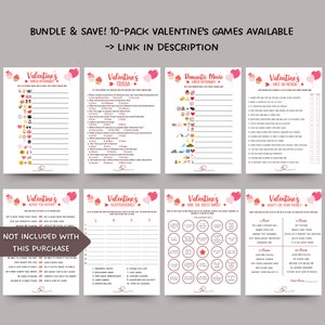 Valentine's Day Emoji Pictionary Game Printable, Fun Emoji Game for ...