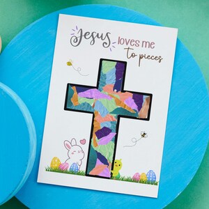 Religious Christian Craft for Kids Printable, Easter Cross Simple DIY ...