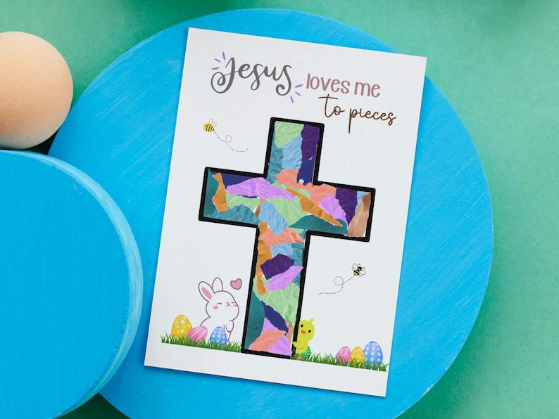 Religious Christian Craft for Kids Printable, Easter Cross Simple DIY ...
