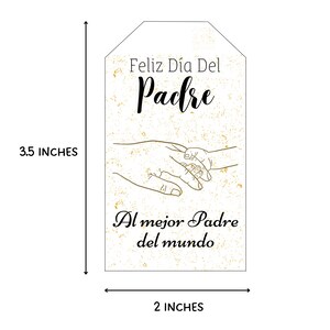 Spanish Happy Fathers Day Gift Favor Tag, Feliz Día Del Padre Tags ...