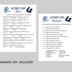 Father's Day Game Bundle Printable Fathers Day Ideas Fun - Etsy