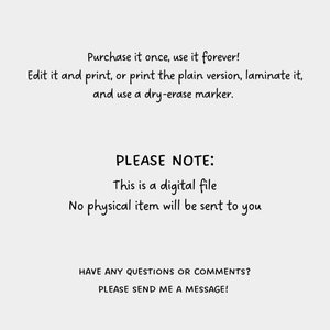 Printable Weekly Meal Planner, Minimalist Menu Planner, Editable Weekly ...