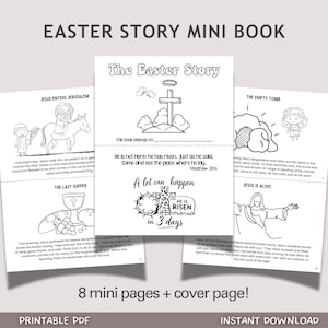 Easter Story for Kids Printable Preschool Bible Lesson Sunday School ...