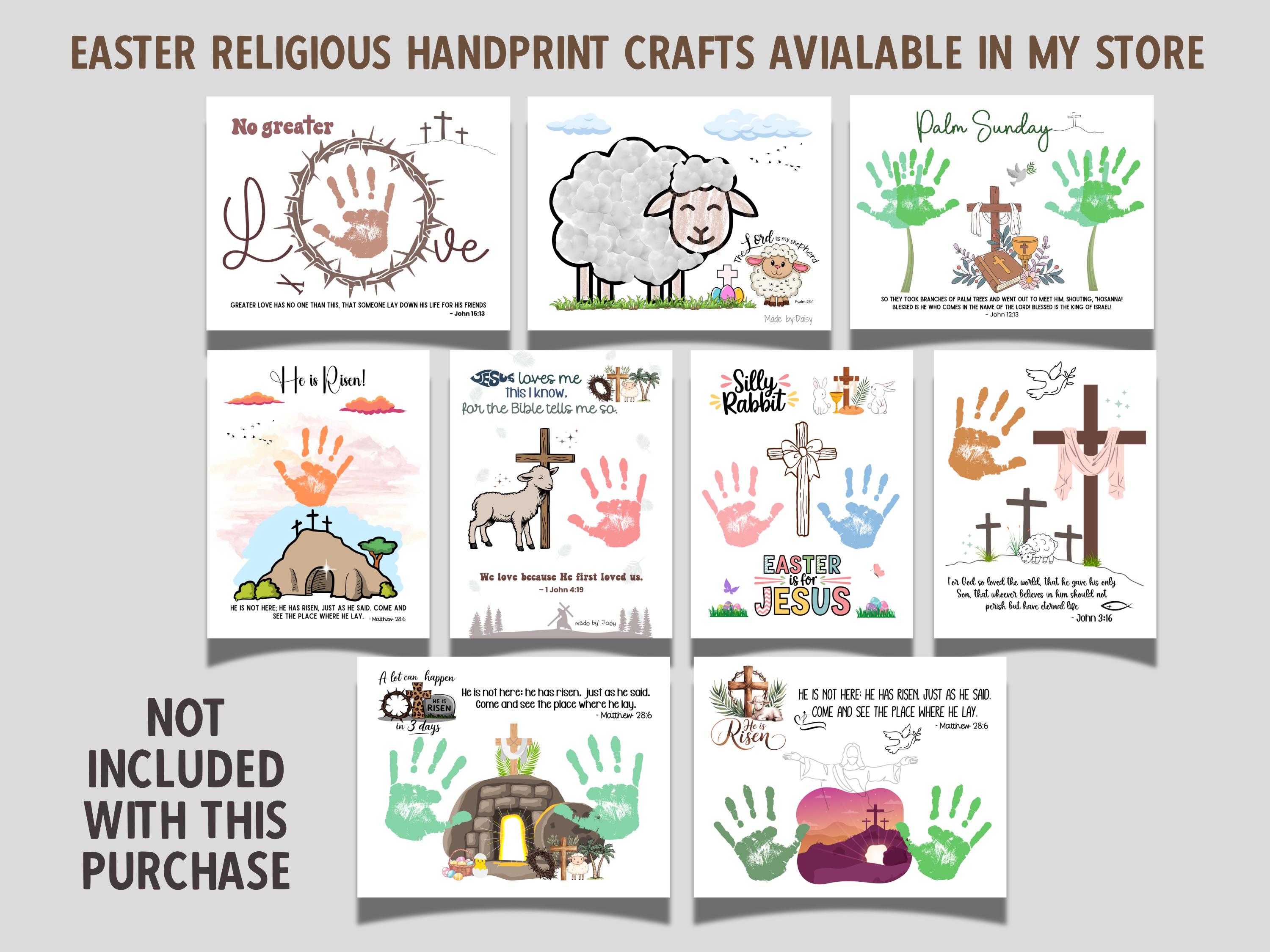 Easter Story Mini Book for Kids Printable Coloring Bible Lesson Sunday ...