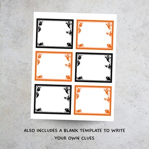 Indoor Halloween Scavenger Hunt for Kids, Halloween Treasure Hunt Clues ...