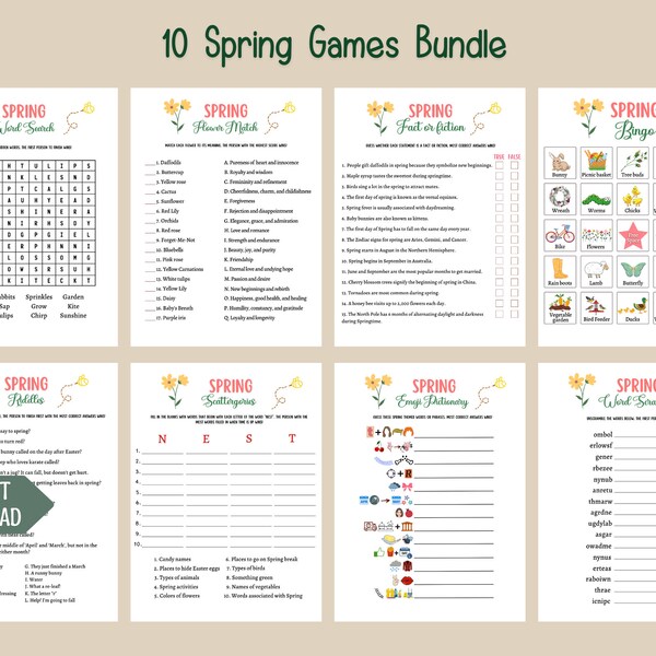 Spring Party Favors - Etsy