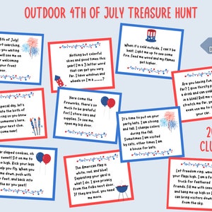 4th of July Treasure Hunt Printable Outdoor Scavenger Hunt - Etsy