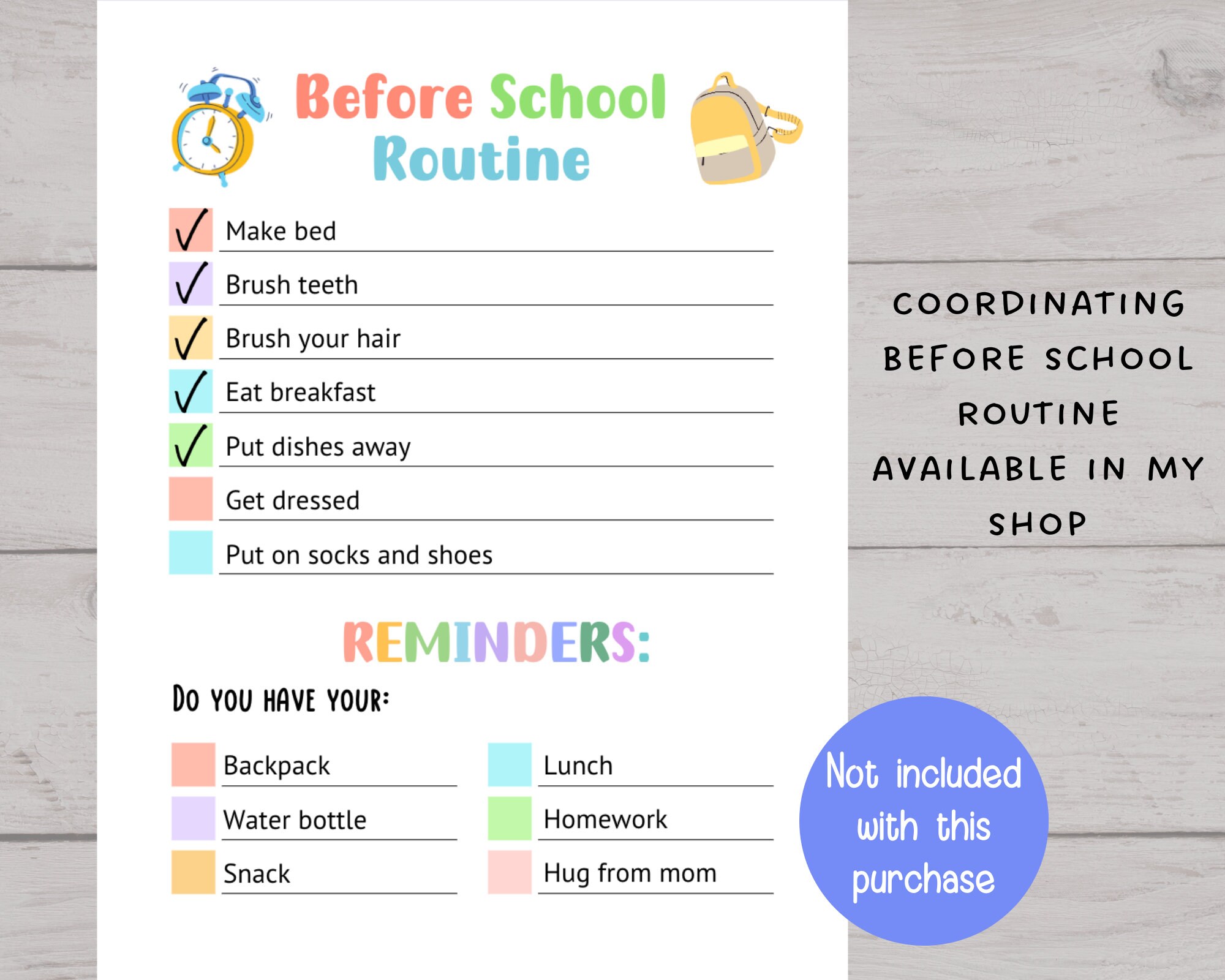 Editable After School Rules Printable After School Checklist - Etsy Ireland