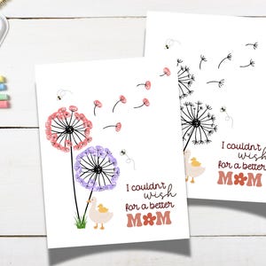 Mothers Day Fingerprint Craft for Kids Printable DIY Card Handprint Art ...