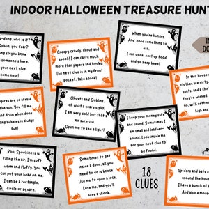 Indoor Halloween Scavenger Hunt for Kids Halloween Treasure - Etsy