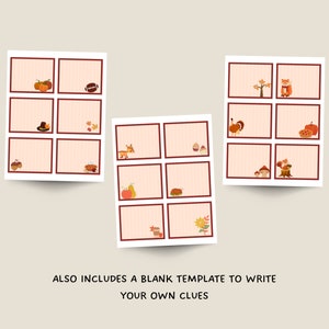 Thanksgiving Scavenger Hunt for Kids, Thanksgiving Treasure Hunt Clues ...