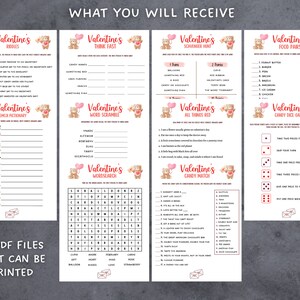 Valentine's Day Game Bundle for Kids Printable Valentines - Etsy