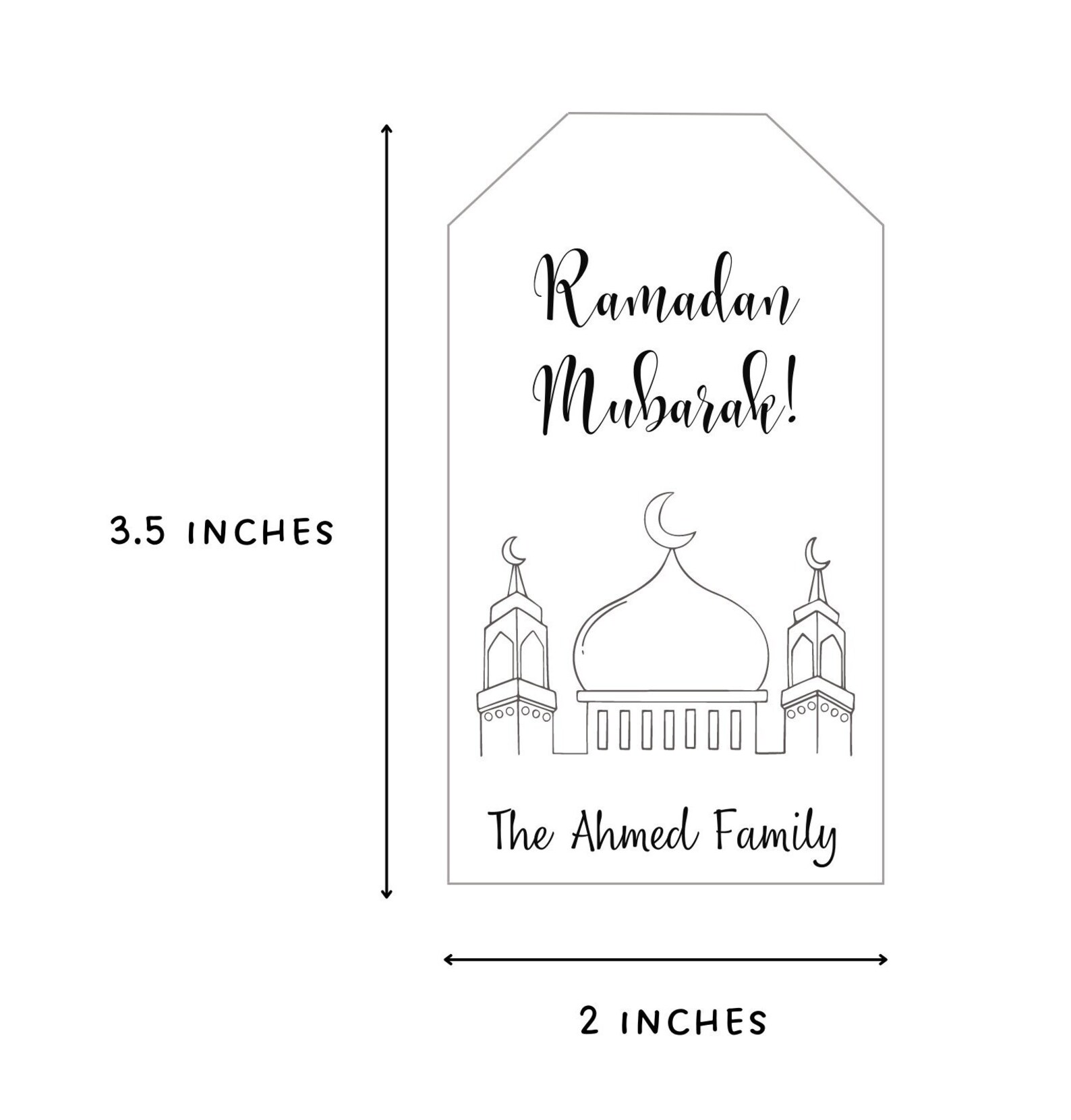Editable Ramadan Mubarak Gift Tags Printable Personalized - Etsy
