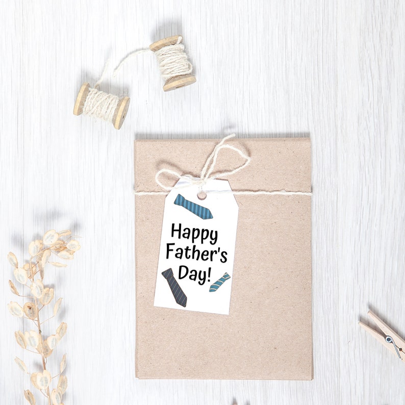 Happy Father's Day Gift Tags Gift for Dad 9 Printable - Etsy