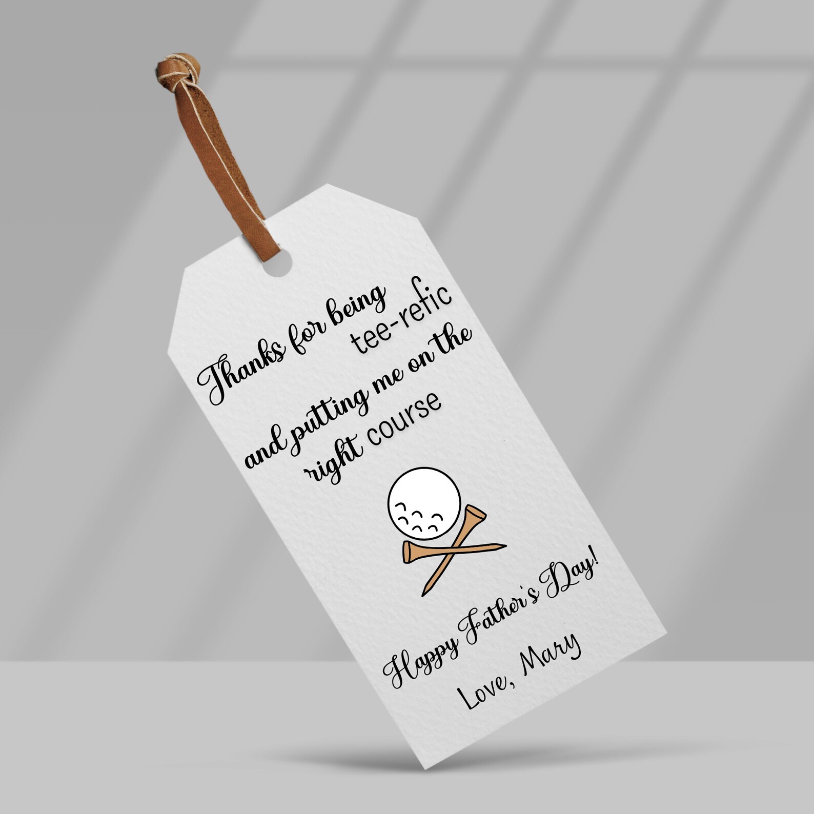 Happy Father's Day Golf Gift Tags Printable Golf Gift - Etsy