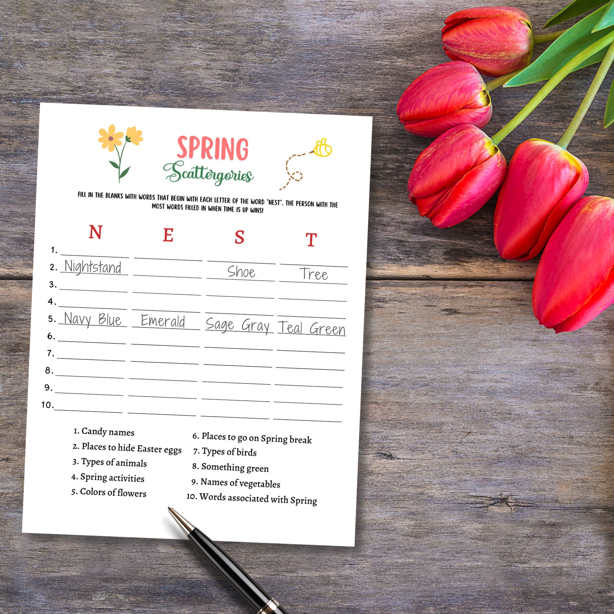 Spring Would You Rather Game Printable, Spring Activity Adults & Kids ...