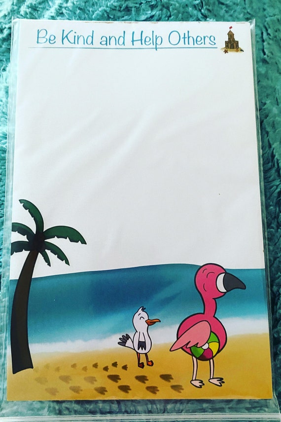 Bingo the Flamingo Note Pad 50 Sheets - Etsy