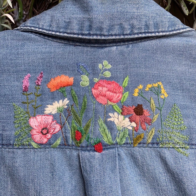 Denim Flower - Etsy
