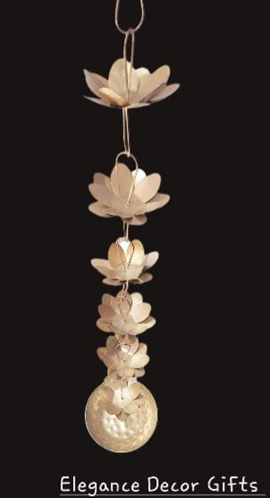 Hanging Urli Bowl for Diwali Decor Hammered Finish Wedding Decoration ...